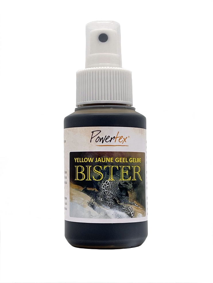 Bister Spray Geel 100ml | Powertex Textielverharders, -poeders & pigmenten